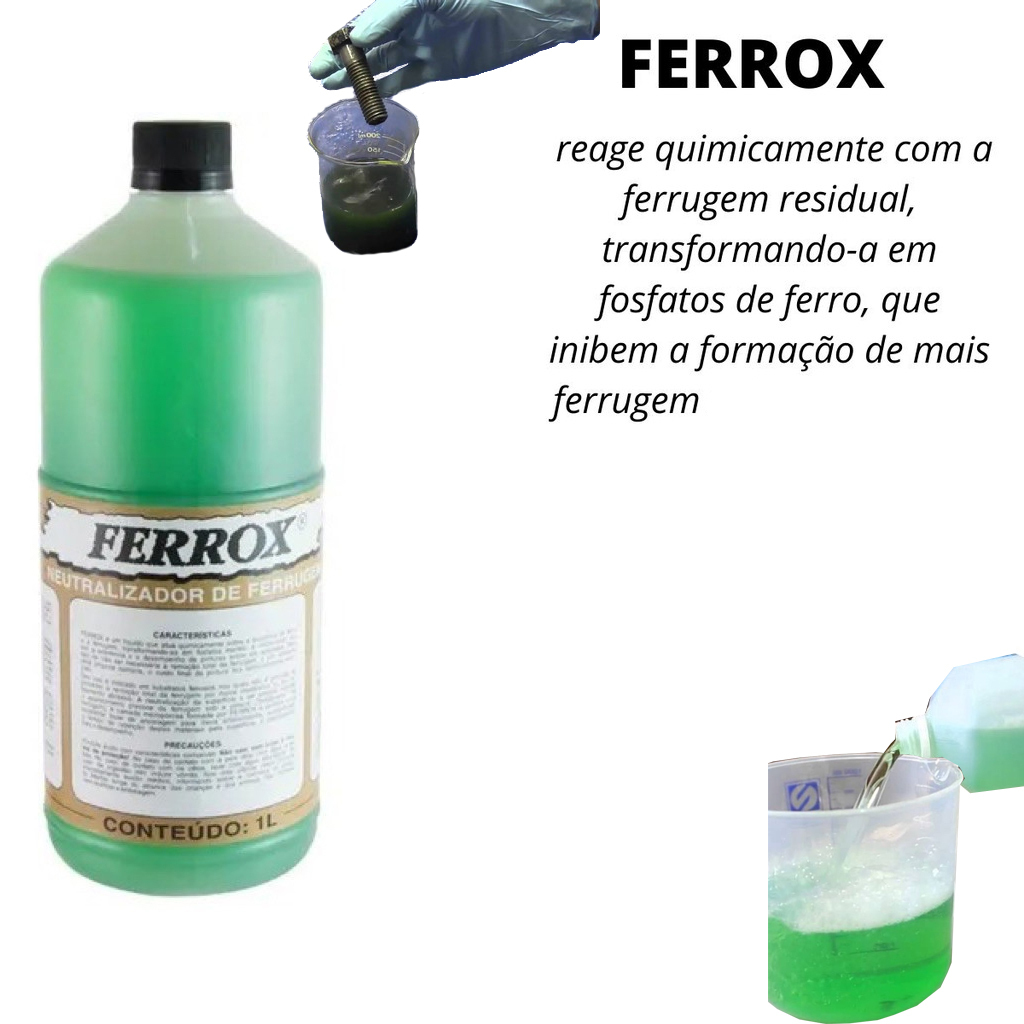 CONVERTEDOR DE FERRUGEM FERROX 500ML - IPÊ Telhas